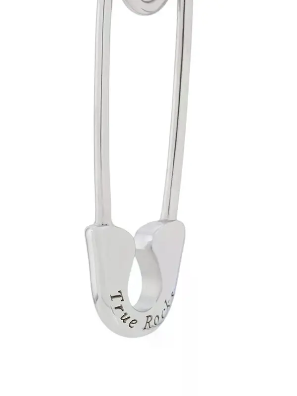TRUE ROCKS Safety Pin Stud Earring - Silver