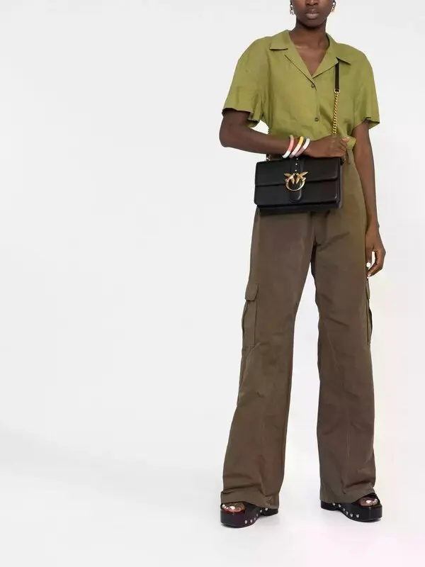 Pinko Love One Leather Crossbody Bag