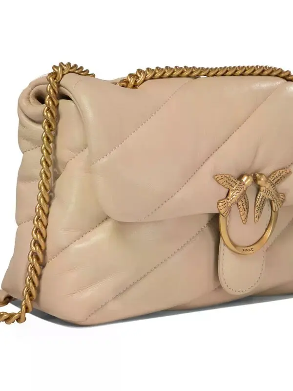 Pinko Love Puff Shoulder Bag - Neutrals