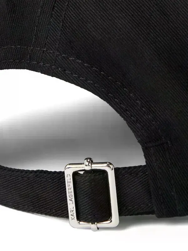 Karl Lagerfeld Ikon Baseball Cap - Black