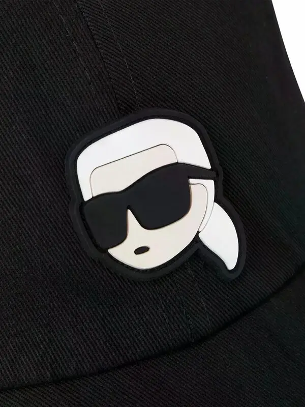 Karl Lagerfeld Ikon Baseball Cap - Black