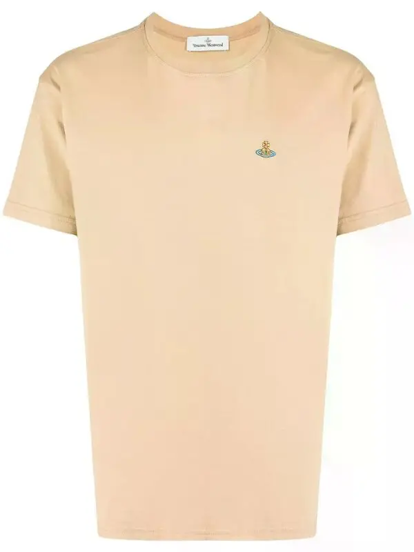 VIVIENNE WESTWOOD Orb-logo Short-sleeved T-shirt - Brown