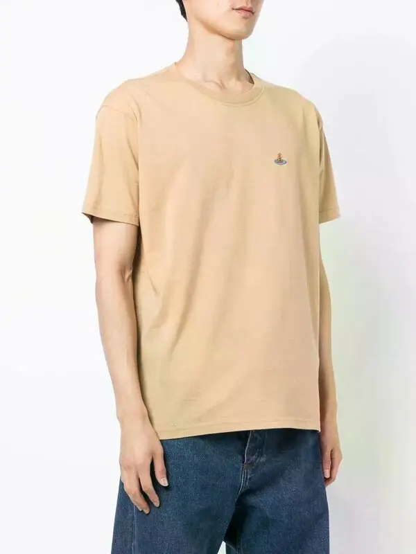 VIVIENNE WESTWOOD Orb-logo Short-sleeved T-shirt - Brown