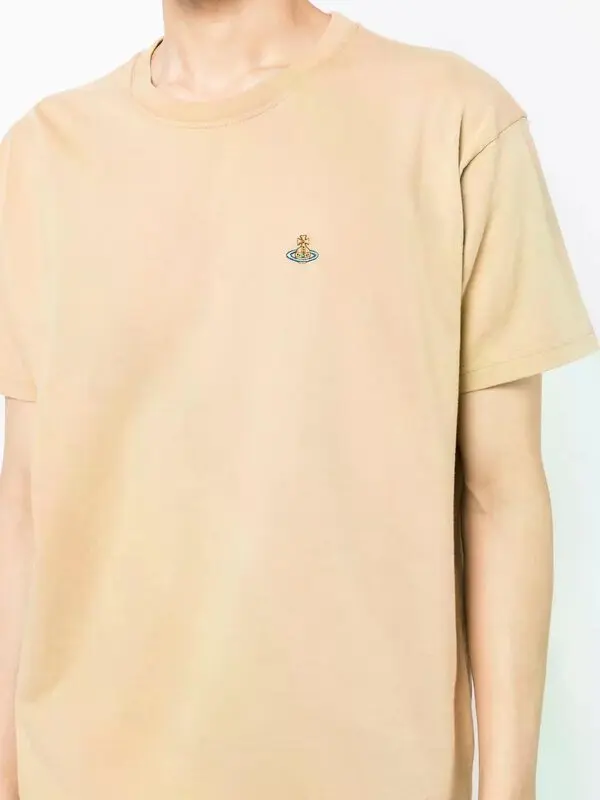 VIVIENNE WESTWOOD Orb-logo Short-sleeved T-shirt - Brown
