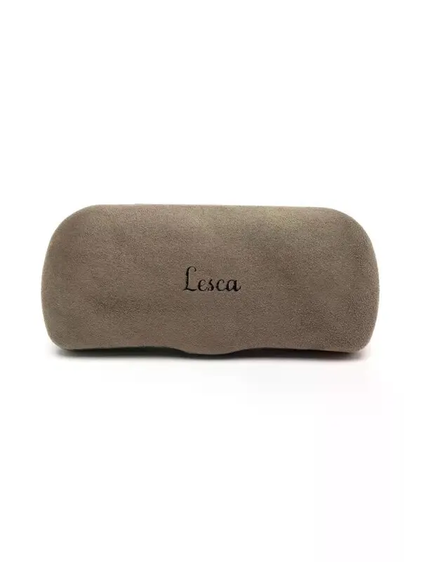 LESCA Round-frame Sunglasses - Black