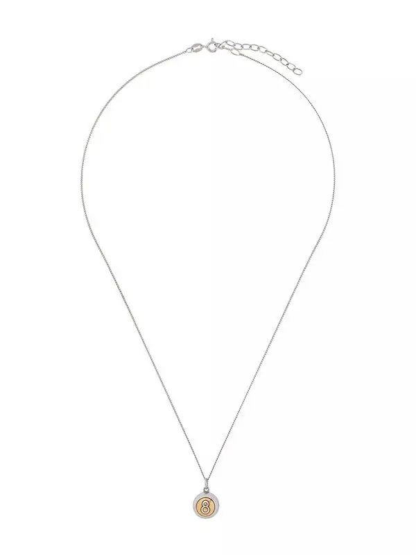 TRUE ROCKS 8-ball Pendant Necklace - Silver