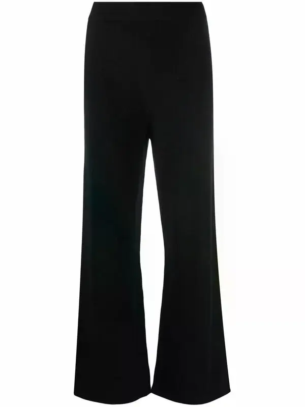 PAULA Ribbed Cashmere Flared Trousers