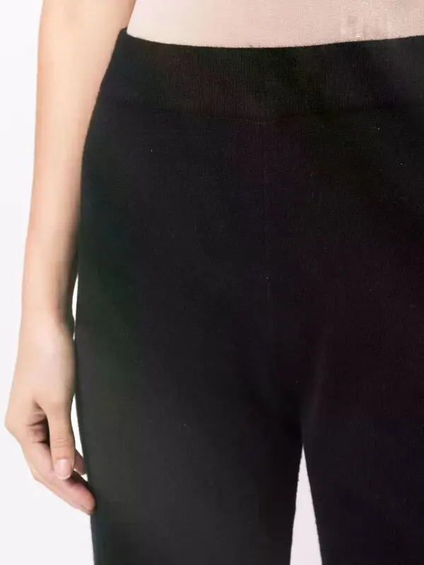 PAULA Ribbed Cashmere Flared Trousers