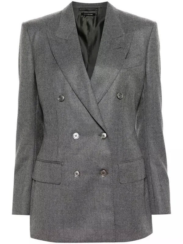 TOM FORD Mélange Double-breasted Blazer