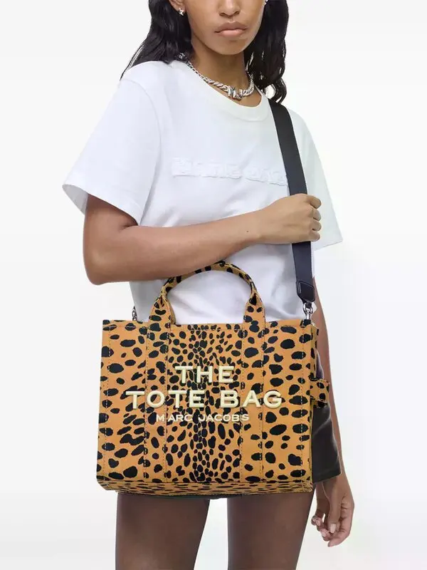 Marc Jacobs The Medium Cheetah Canvas Tote Bag - Neutrals
