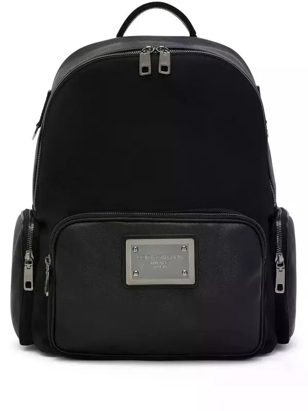 Dolce & Gabbana Logo-tag Leather Backpack - Black
