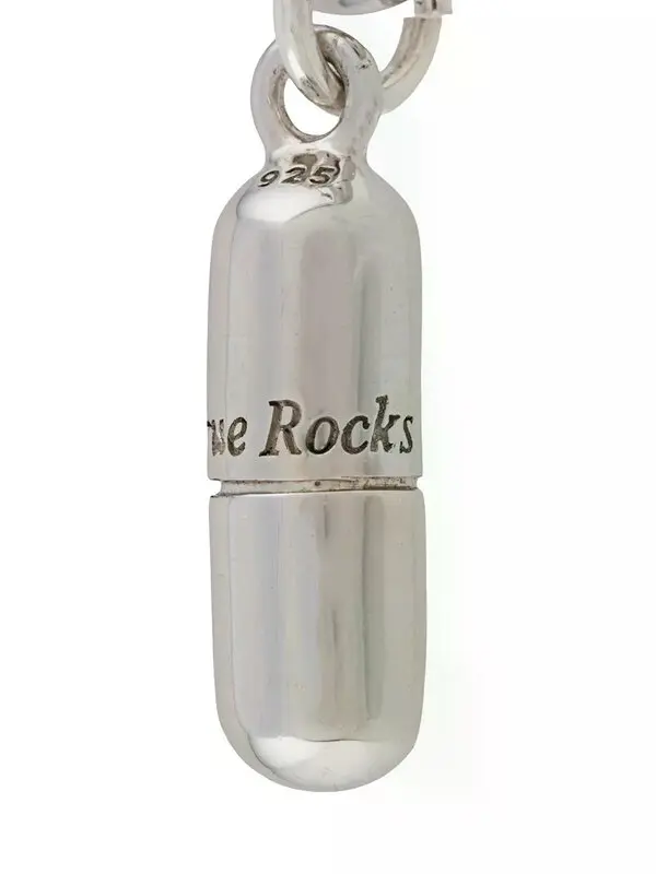 TRUE ROCKS Pill Hoop Earring - Silver