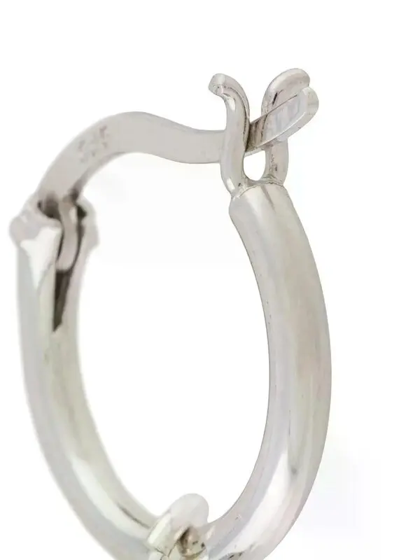 TRUE ROCKS Pill Hoop Earring - Silver