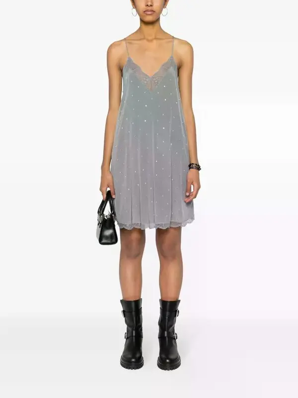 Zadig&Voltaire Ristyz Rhinestone-embellished Mini Dress