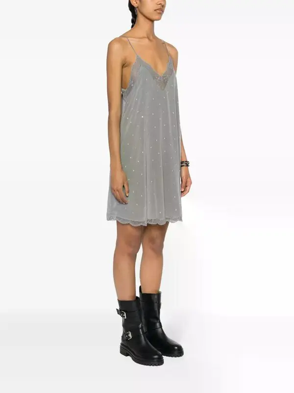 Zadig&Voltaire Ristyz Rhinestone-embellished Mini Dress