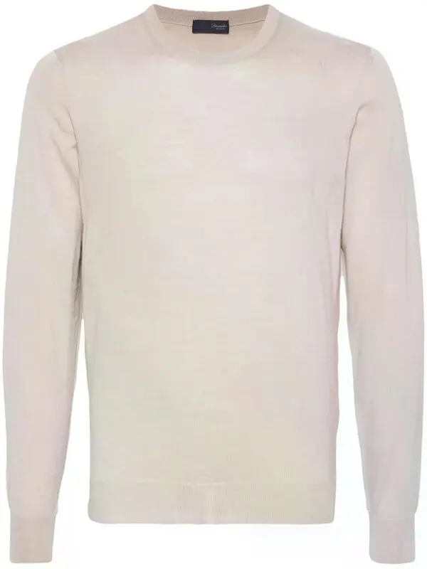 DRUMOHR Merino Wool Crew Neck Sweater