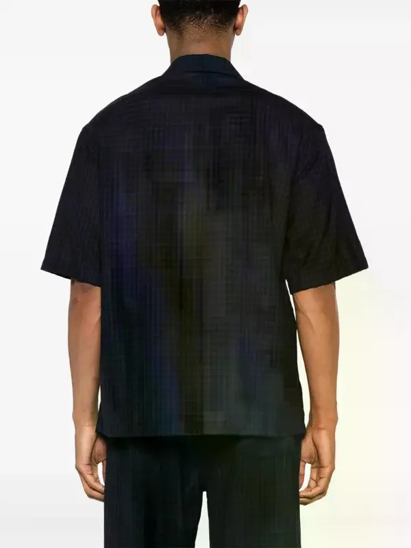 Barena Venezia Checked Camp-collar Shirt - Blue
