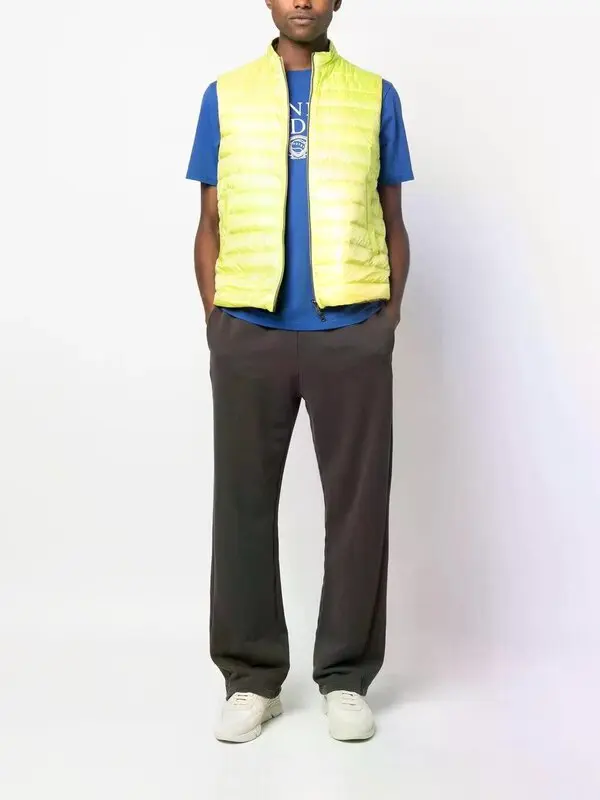 Herno Quilted Reversible Down Gilet - Yellow