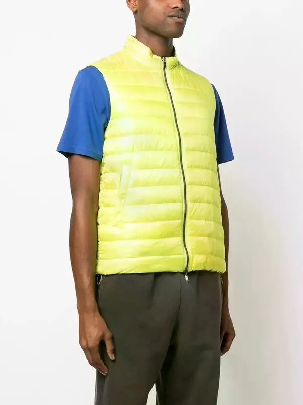 Herno Quilted Reversible Down Gilet - Yellow