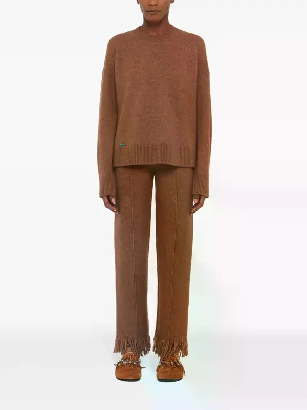 Alanui Ribbed-edge Cashmere-blend Jumper
