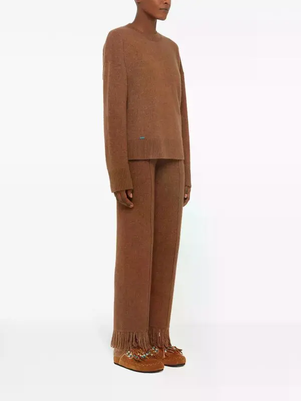 Alanui Ribbed-edge Cashmere-blend Jumper