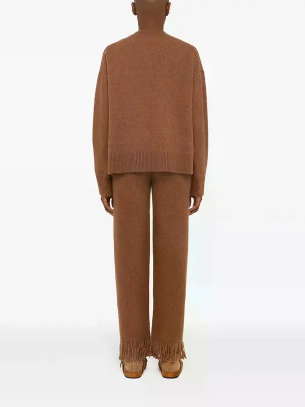Alanui Ribbed-edge Cashmere-blend Jumper
