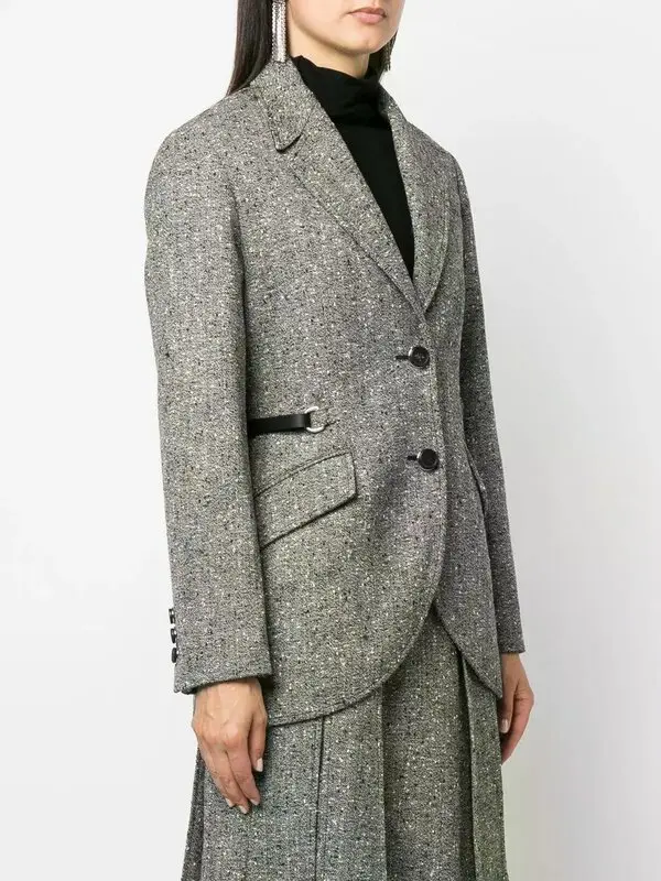 DURAZZI MILANO Single-breasted Virgin Wool-blend Blazer