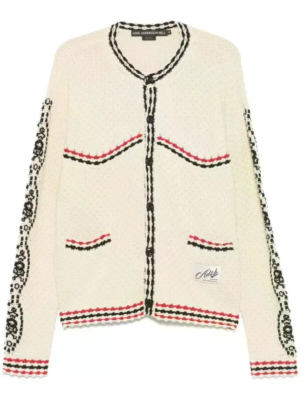 Andersson Bell Fantasia Round-neck Cardigan - Neutrals