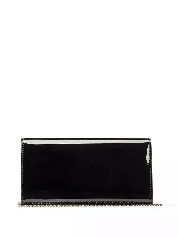 JIMMY CHOO Emmie Patent Leather Clutch - Black
