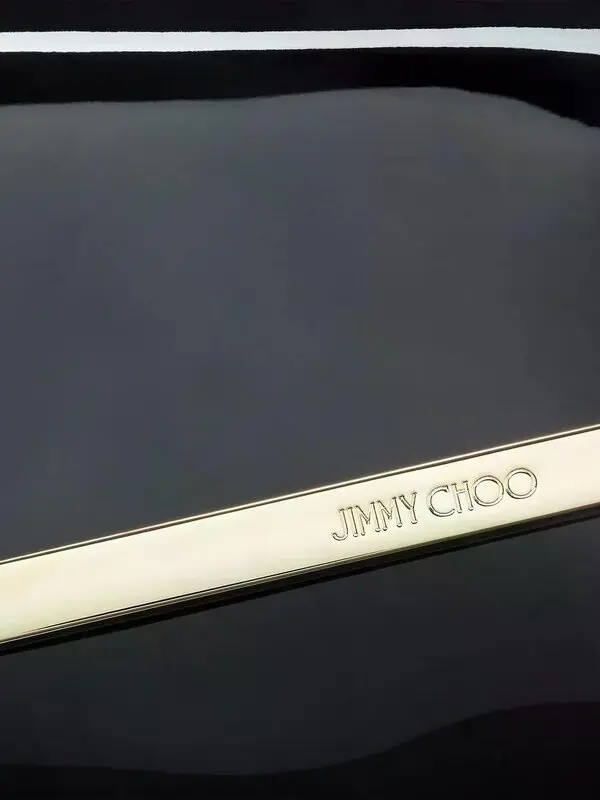 JIMMY CHOO Emmie Patent Leather Clutch - Black