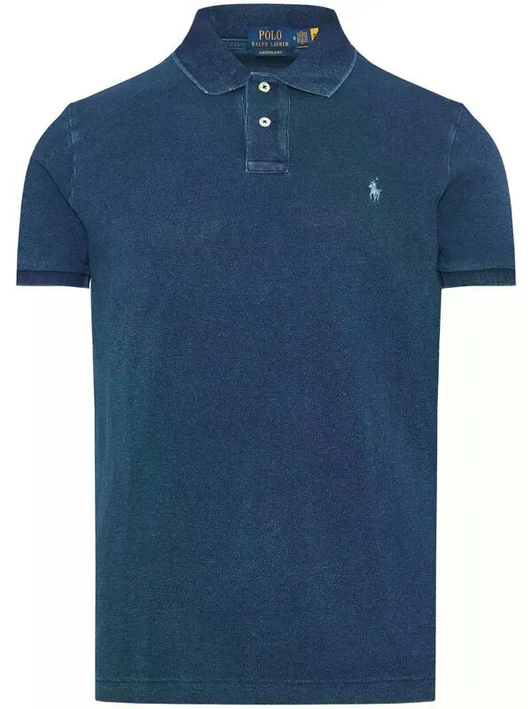 Polo Ralph Lauren Cotton Polo Shirt With Embroidered Logo - Blue