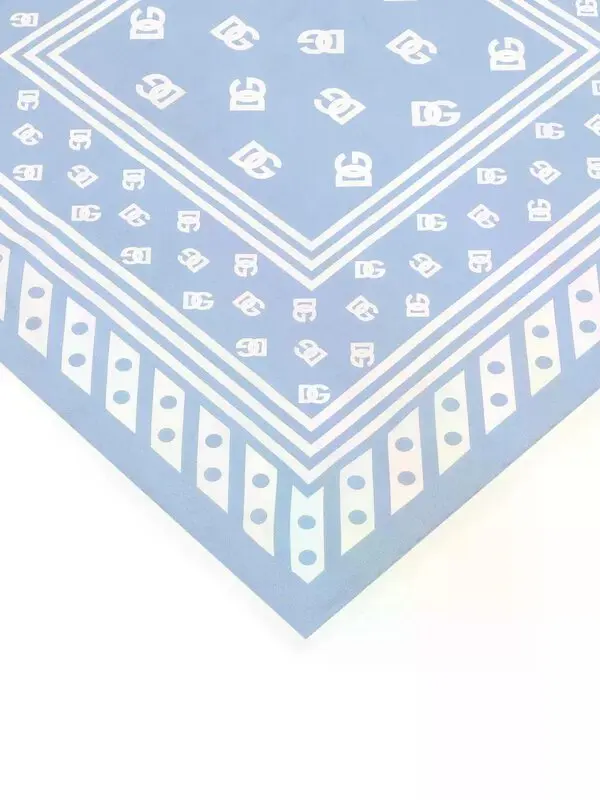 Dolce & Gabbana Dna Logo-print Silk Scarf