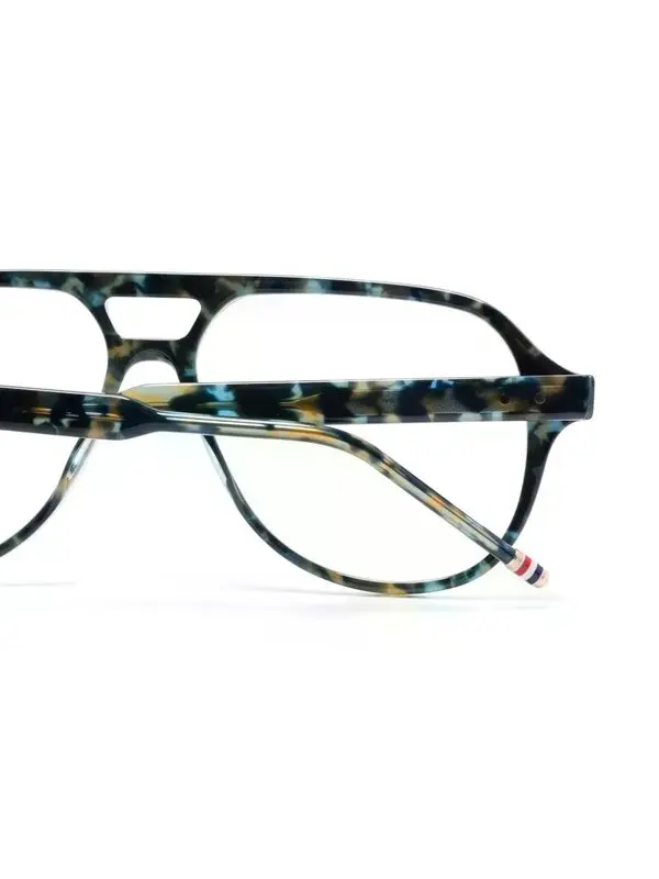 Thom Browne Pilot-frame Glasses - Blue
