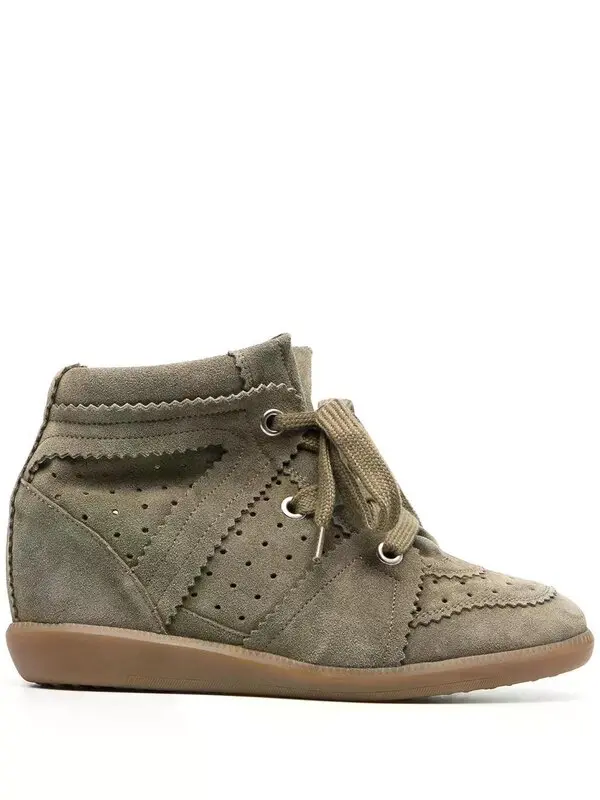 Isabel Marant Étoile Bobby Wedge Sneakers - Green