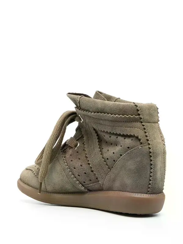 Isabel Marant Étoile Bobby Wedge Sneakers - Green