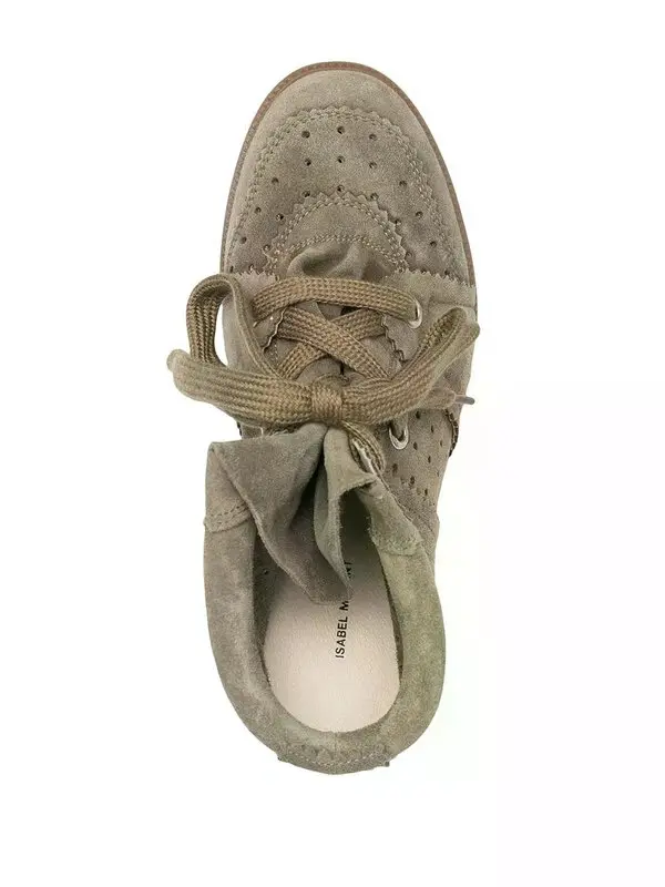 Isabel Marant Étoile Bobby Wedge Sneakers - Green