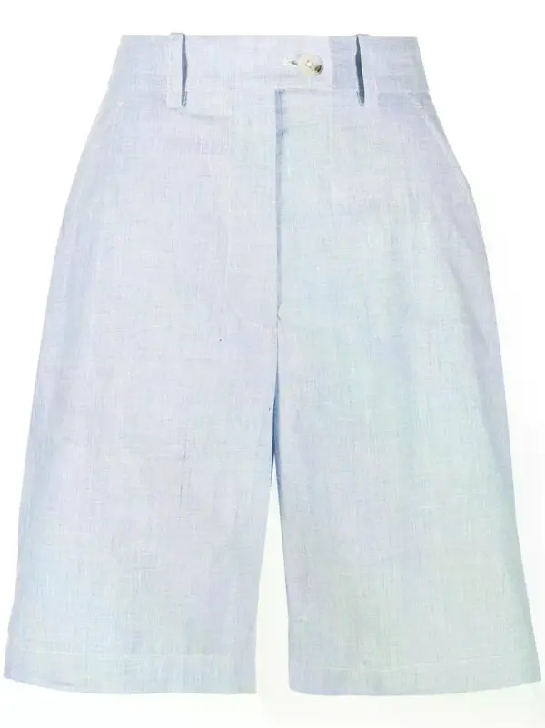 Kenzo Tailored Linen Shorts - Blue