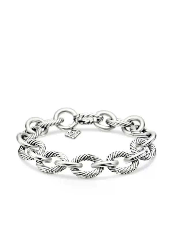 David Yurman Sterling Oval Link Chain Bracelet - Silver