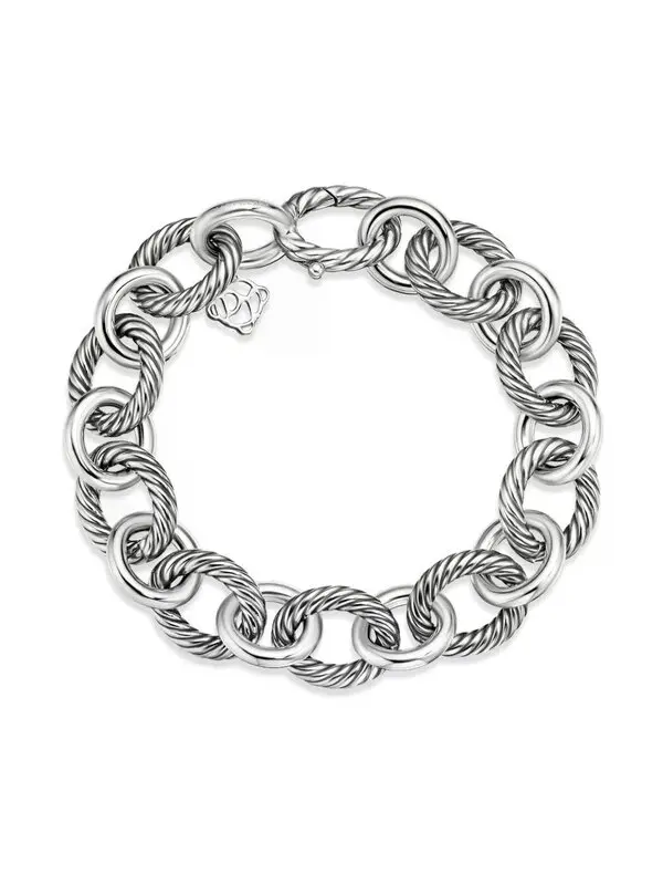 David Yurman Sterling Oval Link Chain Bracelet