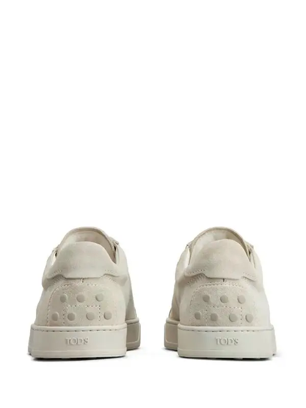 TOD'S Logo-detail Suede Sneakers - Neutrals