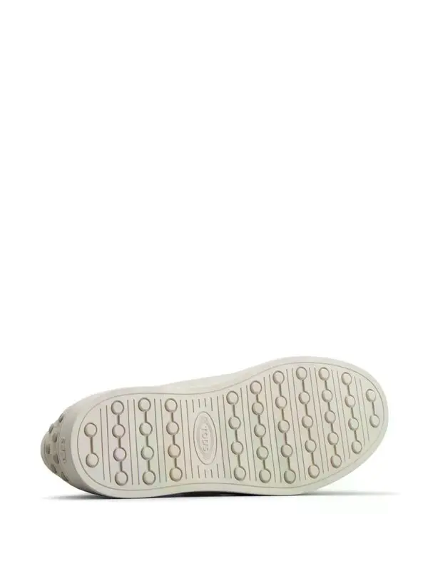 TOD'S Logo-detail Suede Sneakers - Neutrals