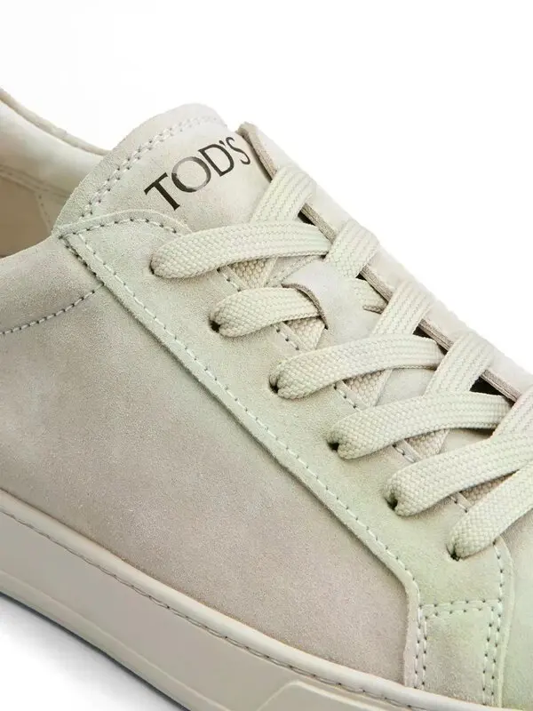 TOD'S Logo-detail Suede Sneakers - Neutrals