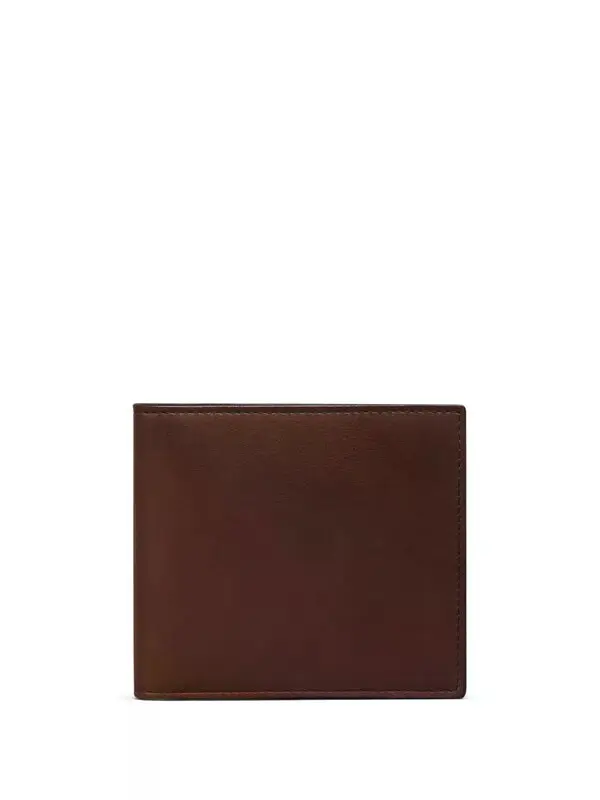 Thom Browne Bi-fold Leather Wallet - Brown
