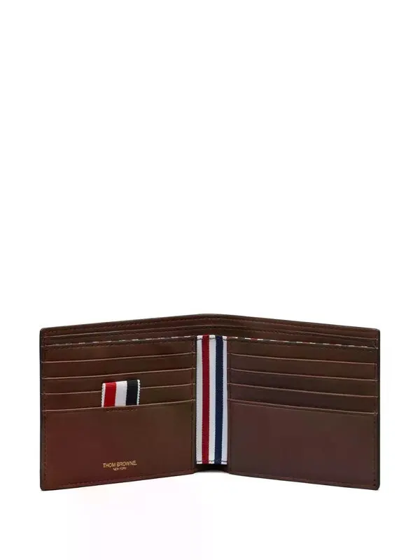 Thom Browne Bi-fold Leather Wallet - Brown
