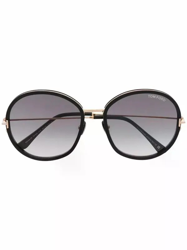 TOM FORD Ft0946 Round Sunglasses - Black