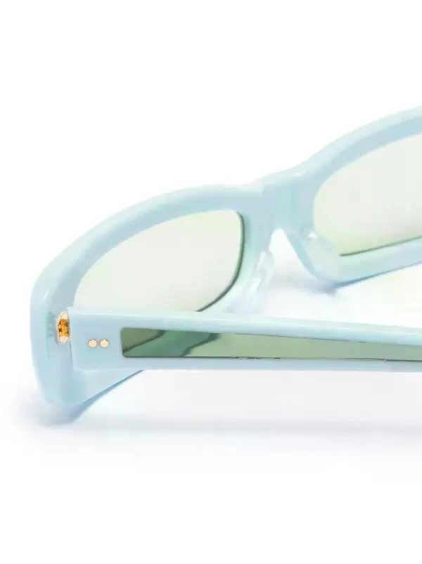 Undercover Rectangle-frame Tinted Sunglasses - Blue
