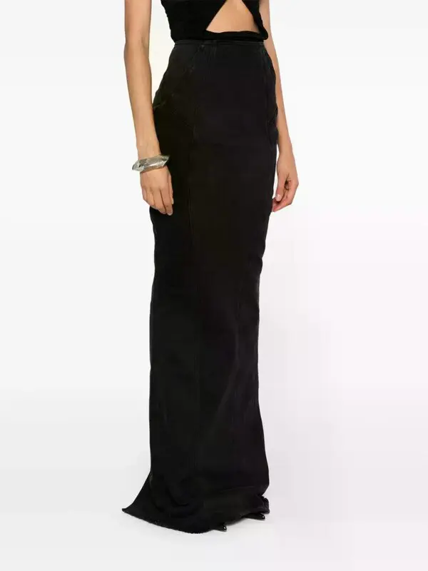 ENTIRE STUDIOS Channel Denim Maxi Skirt
