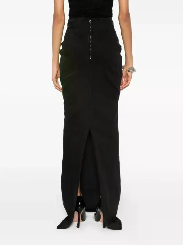 ENTIRE STUDIOS Channel Denim Maxi Skirt