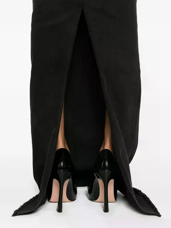ENTIRE STUDIOS Channel Denim Maxi Skirt
