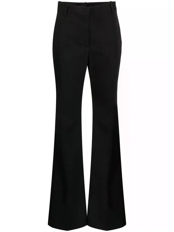 NILI LOTAN Corette Virgin-wool Flared Trousers